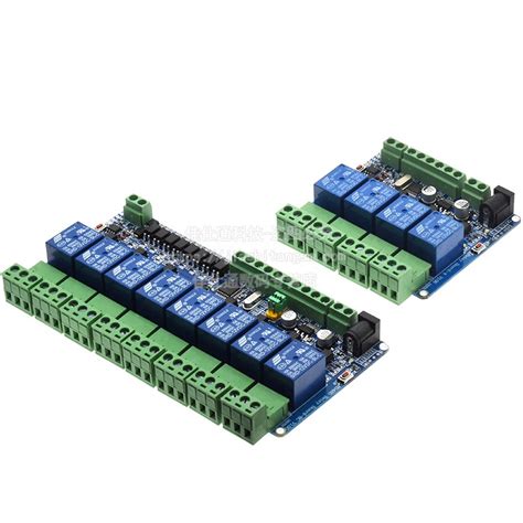 Modbus Rtu 48 Way 12v Relay Module Switch Input And Output Rs485ttl