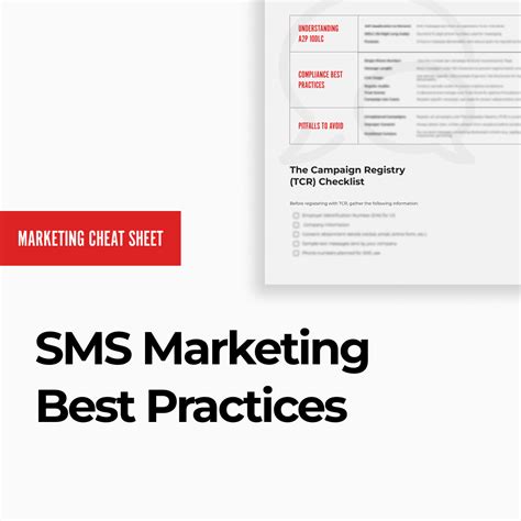 download cheat sheet sms best practices aktify