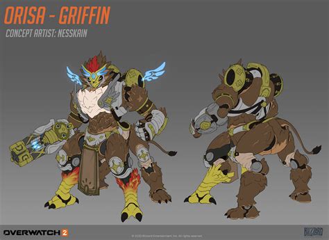 Orisa Overwatch And More Drawn By Nesskain Danbooru