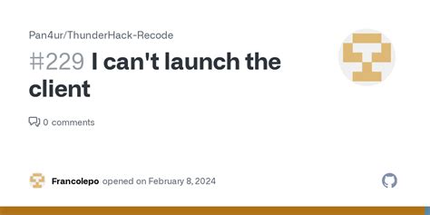 i can t launch the client · issue 229 · pan4ur thunderhack recode · github