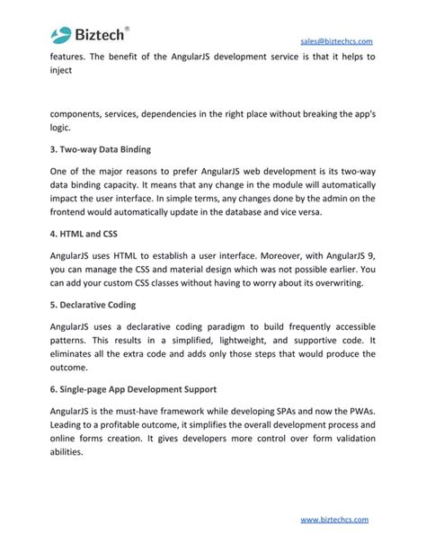 Reasons Why Angular Js Web Development Should Be Your Choice In PDF Web Development
