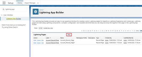what is app page in lightning app builder forcelearn