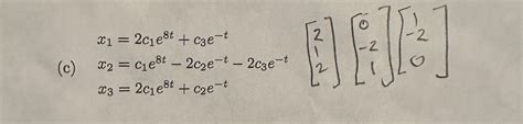 Solved Solve Each System Of Differential Equations With Chegg