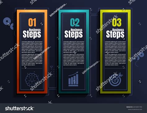 Infographics Business Process Chart Design Template Stock Vector Royalty Free