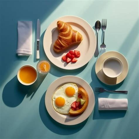Premium Ai Image Healthy Breakfast Set