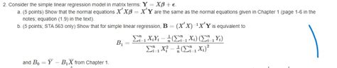 Solved Consider The Simple Linear Regression Model In Chegg Com