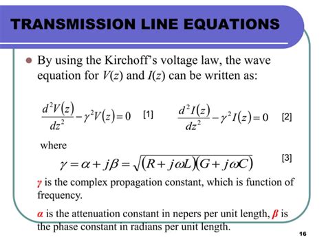 Transmission Line Theory Prp Ppt