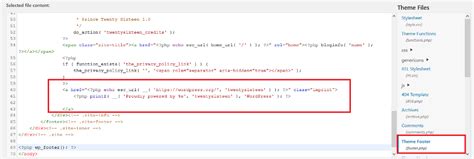 How To Edit Or Remove Footer In Wordpress