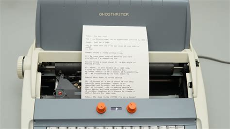 Ghostwriter Is A Gorgeous Typewriter With An Onboard Ai Co Writer