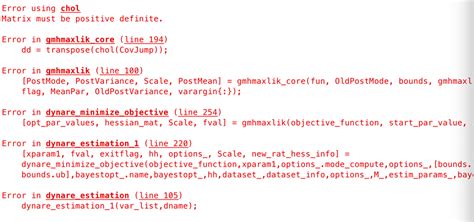 Bayesian Irfs Problem Mlbayesian Estimation Dynare Forum