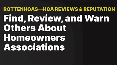 Rottenhoas Anonymous Hoa Reviews And Ratings Find And Review Your Hoa