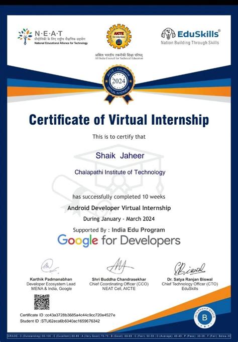 shaik jaheer on linkedin androiddevelopment virtualinternship