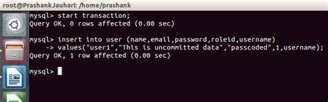 isolation levels in mysql
