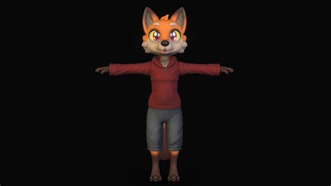 Casual Furry Fox 3d Model By Skylarfox Vr Bonfire Png [93e3d66