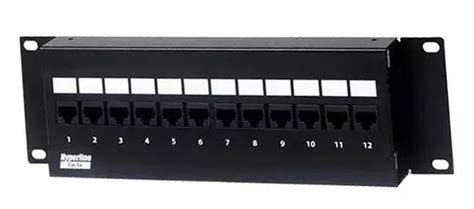 Hyperline | Patch Panel Front Access RJ45 12 Ports Cat 5e - Hyperline