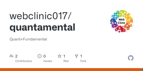 GitHub Webclinic017 Quantamental Quant Fundamental