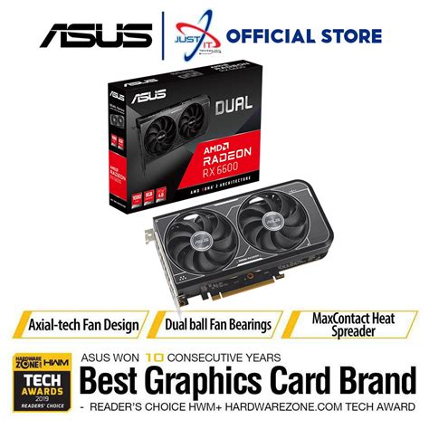 Asus Dual V3 Rx 6600 8gb Ddr6 Graphics Card Dual Rx6600 8g V3 Shopee Singapore
