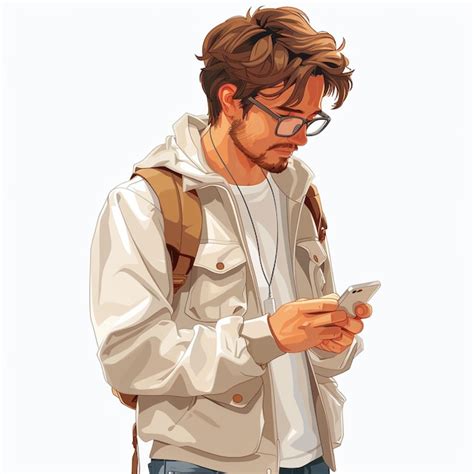 Game Designer Ai Researcher In A Tech Networking Illustrated Flat Minimal Design Premium Ai