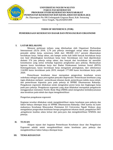 Term Of Reference Pdf