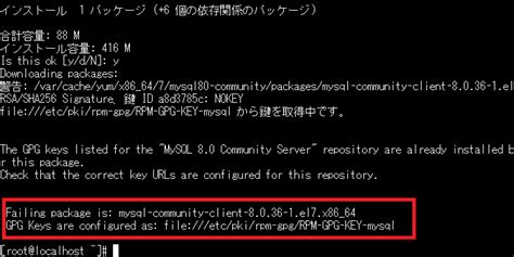 LinuxCentOSのyumでGPG Keyエラーの対処法インストール出来たい時の話 解決済み
