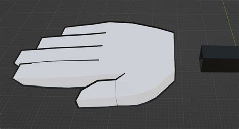 Used Solidify Modifier To Get This Black Outline On Hand Model But I