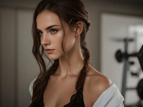 Premium Ai Image 3d Rendering Woman At Gym Ai Generative