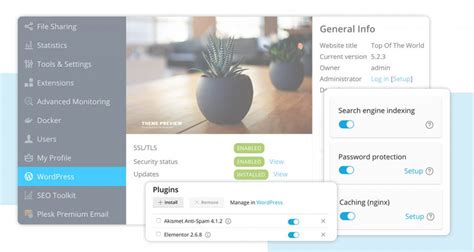 Plesk Innovative Hosting Control Panel