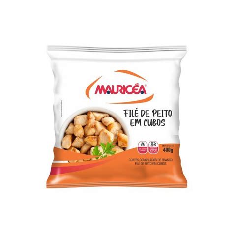 FilÉ De Peito Em Cubos Sabor 4 Queijos Mauricea Pacote 400g Deskontão
