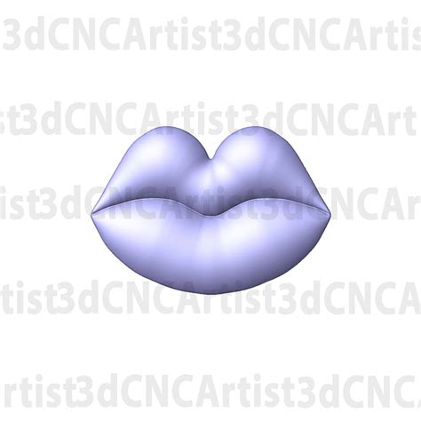 Lips Stl File For 3d Printing Laser Cnc Router 3d Printable Model