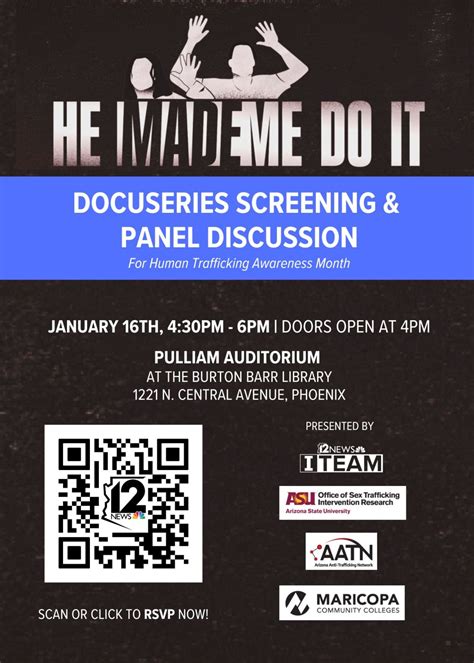 Excited To Share Our Docuseries He Made Me Do It Will Be Featured In An Upcoming Screening And