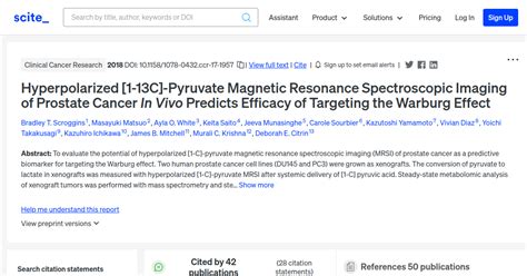Hyperpolarized [1 13c] Pyruvate Magnetic Resonance Spectroscopic Imaging Of Prostate Cancer In