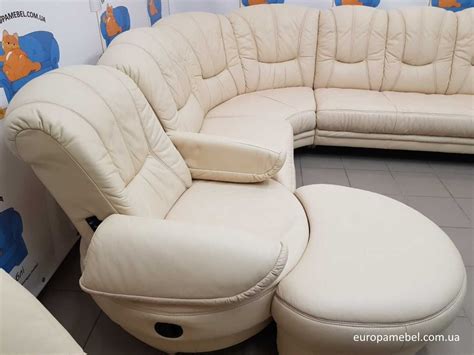 Шкіряний кут з поворотним місцем крісло пуф 27 900 грн Меблі для вітальні Тернопіль на Olx