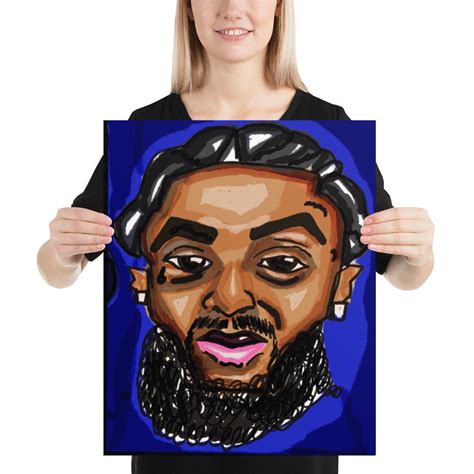Nipsey Hussle Crip Blue Poster Etsy Nipsey Hussle Crip Blue Poster Etsy