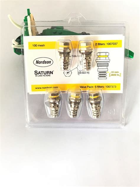 Replacement For Nordson® 1123662 100 Mesh Replacement Filter 5 Pack For Miniblue® Hot Melt