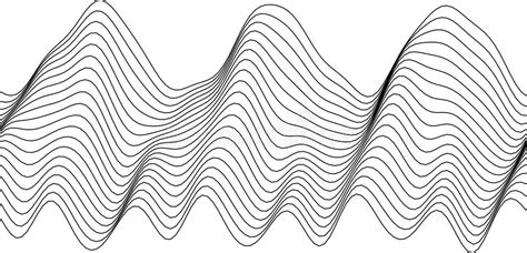 Abstract Wave Pattern Design For Modern Art And Graphic Projects Stock