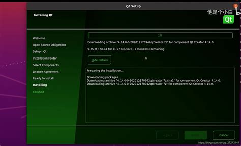 linux ubuntu安装qtcreater，配置qt环境到可运行qt项目_qt-unified-linux-x64-4.6.0 ...