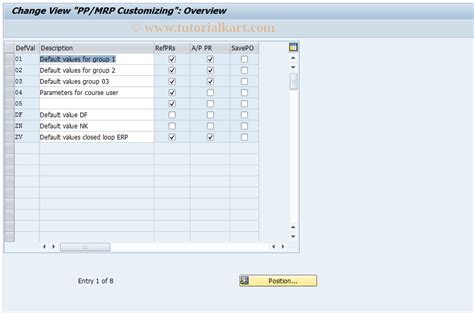 OPPH SAP Tcode Customizing Purchase Requisition Conversion