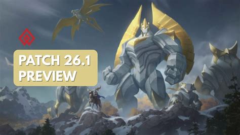 League Of Legends Patch Notes 26 01 Preview First Patch Of 2026