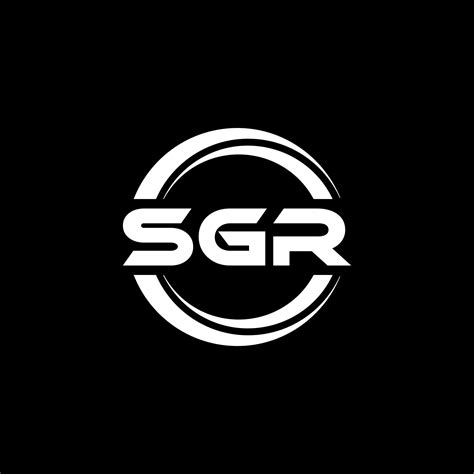diseño del logotipo de la letra sgr en la ilustración. logotipo ...
