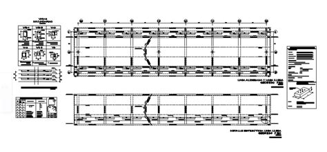 Second Floor Foundation Plan And Constructive Structure Cad Drawing Details Dwg File