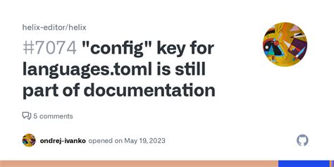 Config Key For Languagestoml Is Still Part Of Documentation · Issue