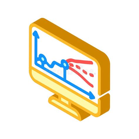 Modeling Risk Isometric Icon Vector Illustration Stock Vector Illustration Of Office Network