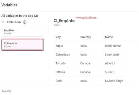 Showcolumns Function In Power Apps Sql Bi Tutorials