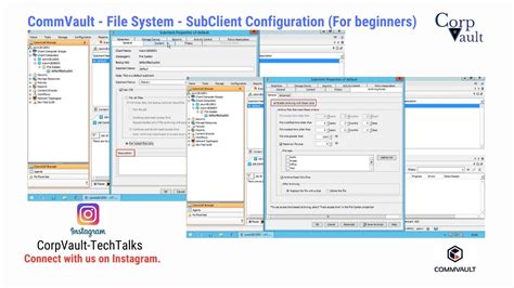 commvault file system sub client configuration part 01 for beginners
