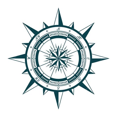 Windrose Kompass Premium Vektor