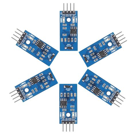 6 개몫 홀 센서 모듈 3144e 홀 스위치 속도 자기 Ses 속도 카운팅 센서 모듈 Arduino 스마트 카용 측정 및 분석 장비
