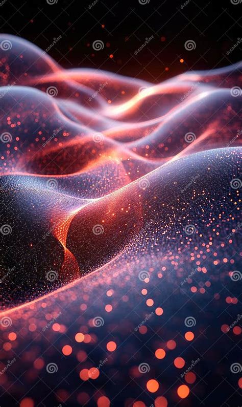String Theory Depiction Of Quantum Strings Showcasing The Subtle Dynamic Interactions At
