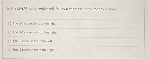 solved in the is lm model which will follow a decrease in