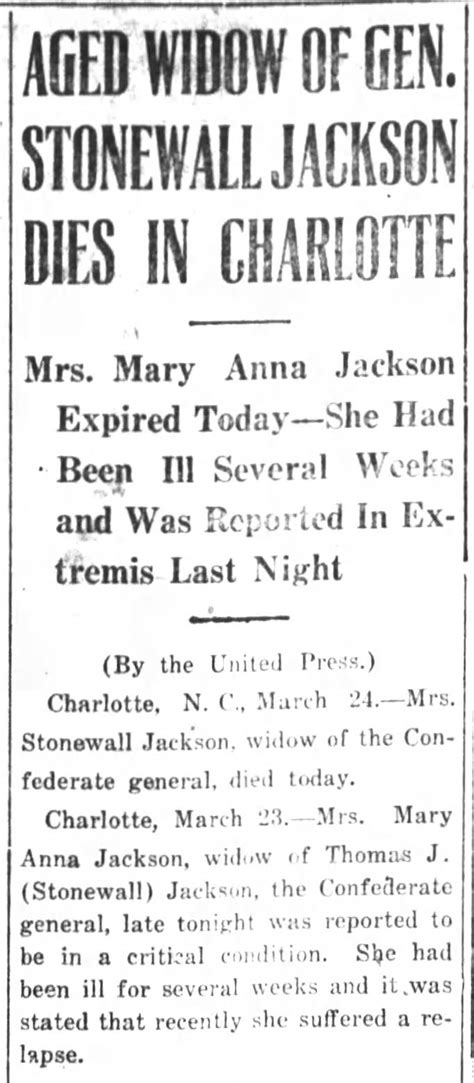 Cs Jackson Mary Anna Morrison Biographic Profiles We Will