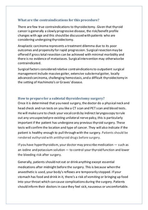 Subtotal Thyroidectomy Document Docx Thyroid Disorders Endocrine